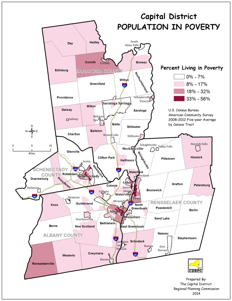 Capital District Percent Living in Poverty - CDRPC
