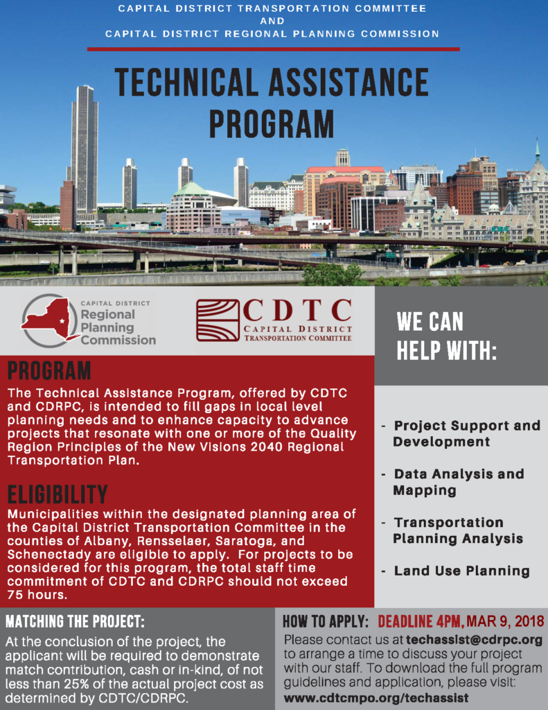 New Technical Assistance Program Available for Capital Region ...